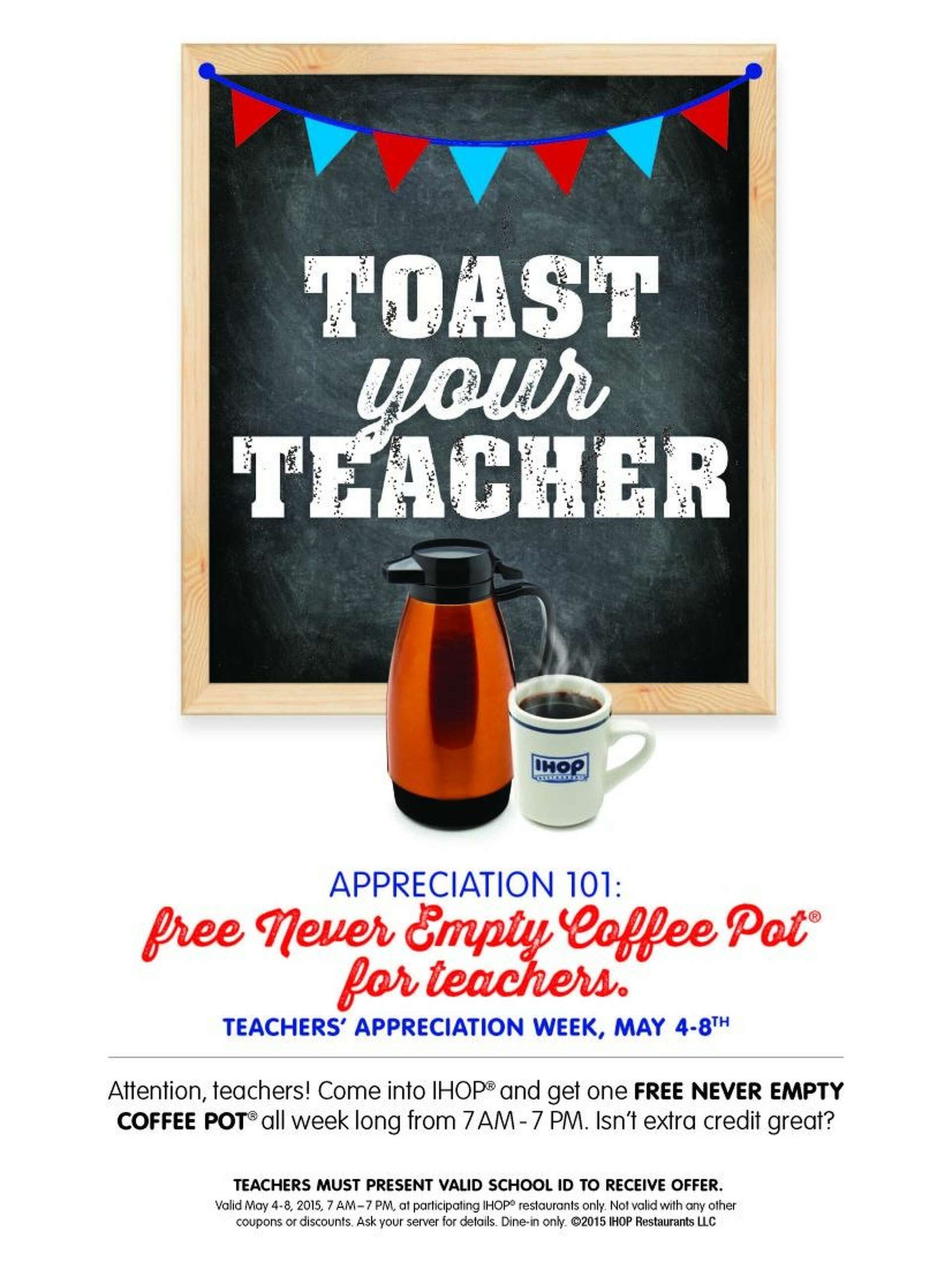 IHOP Restaurants celebrate Teacher Appreciation Week, May 4-8