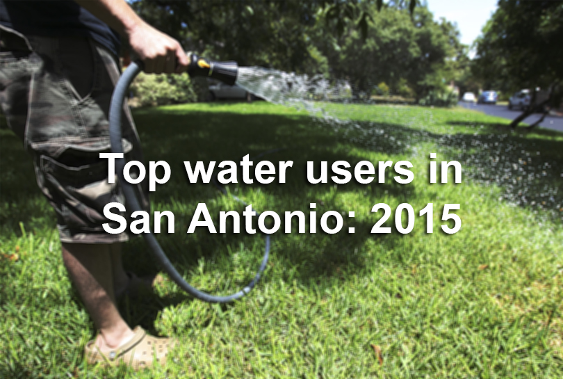 Records: These were San Antonio's top water users for 2015
