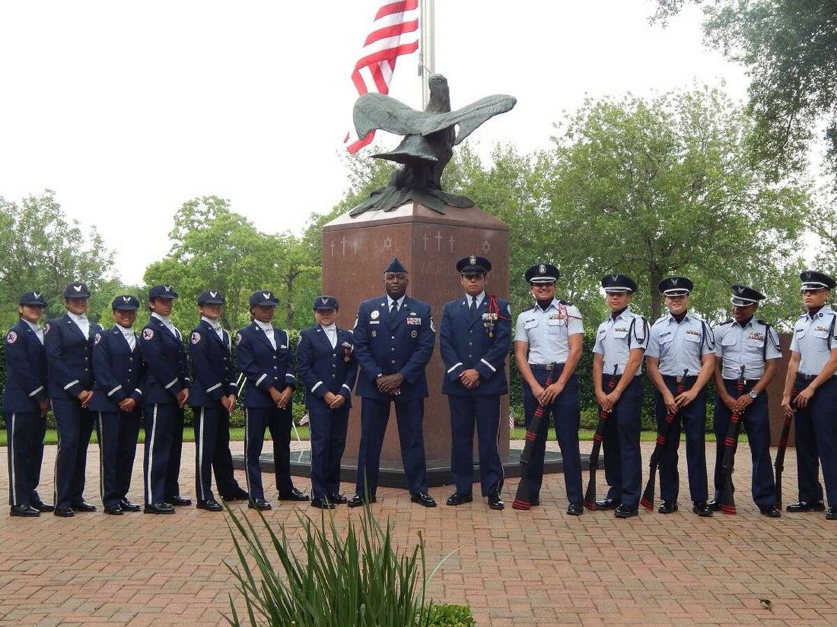 Langham Creek AFJROTC unit performs in Memorial Day Ceremony