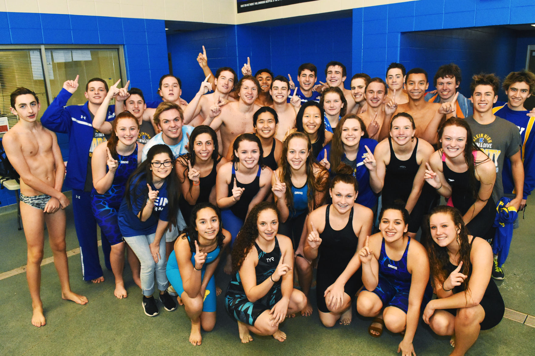 SWIMMING: Klein dominates at District 15-6A meet