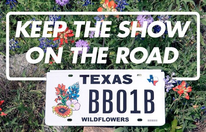 Texas Wildflowers license plates available