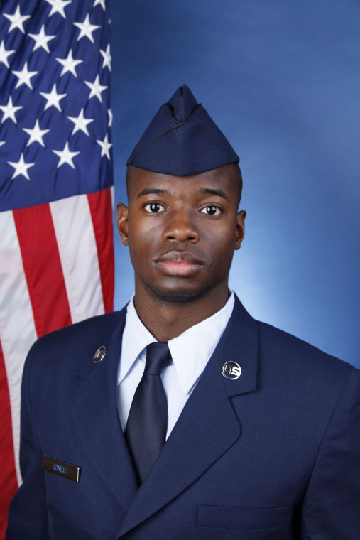 MILITARY SALUTE: Michael Jones of Jersey Village