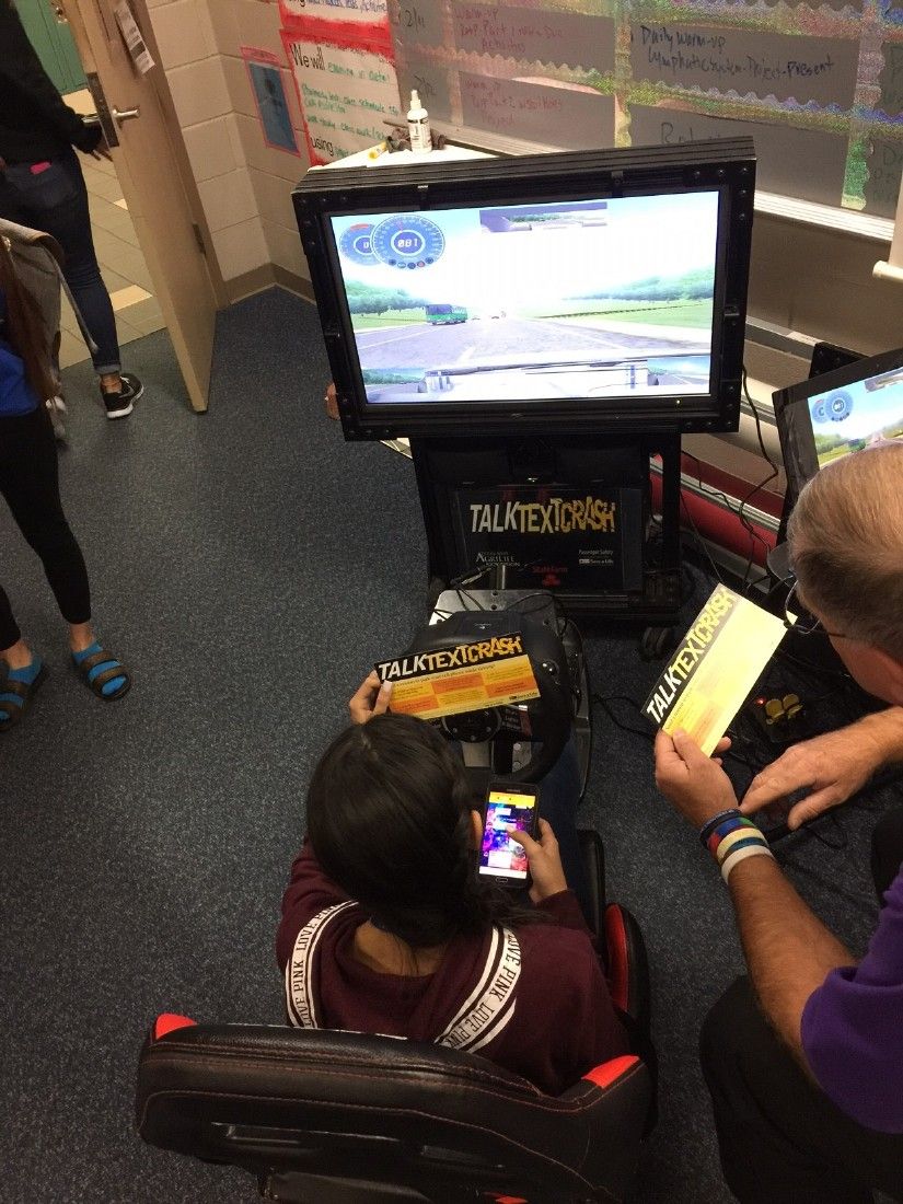 Driving simulator teaches teens safe habits behind the wheel