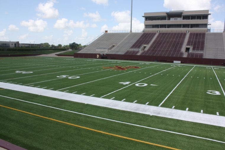 New synthetic surface sparkles in Abshier Stadium