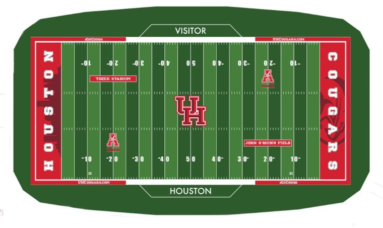 HOUSTON COUGARS: TDECU Stadium turf design unveiled