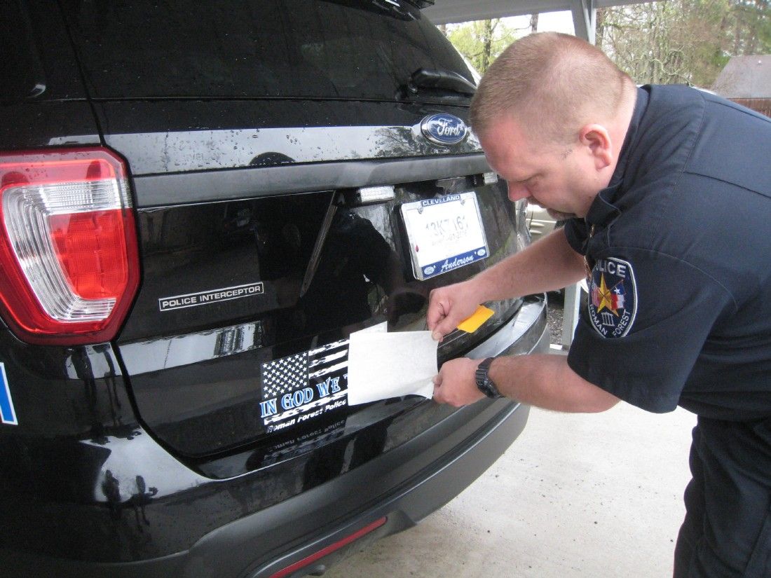 Roman Forest Police Department places ‘In God We Trust’ decals on vehicles