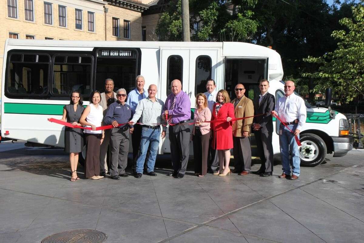 Officials celebrate new bus service in Fort Bend