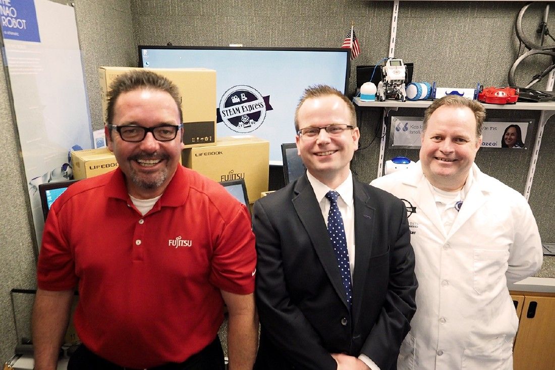 Fujitsu America donates computers to STEAM Express