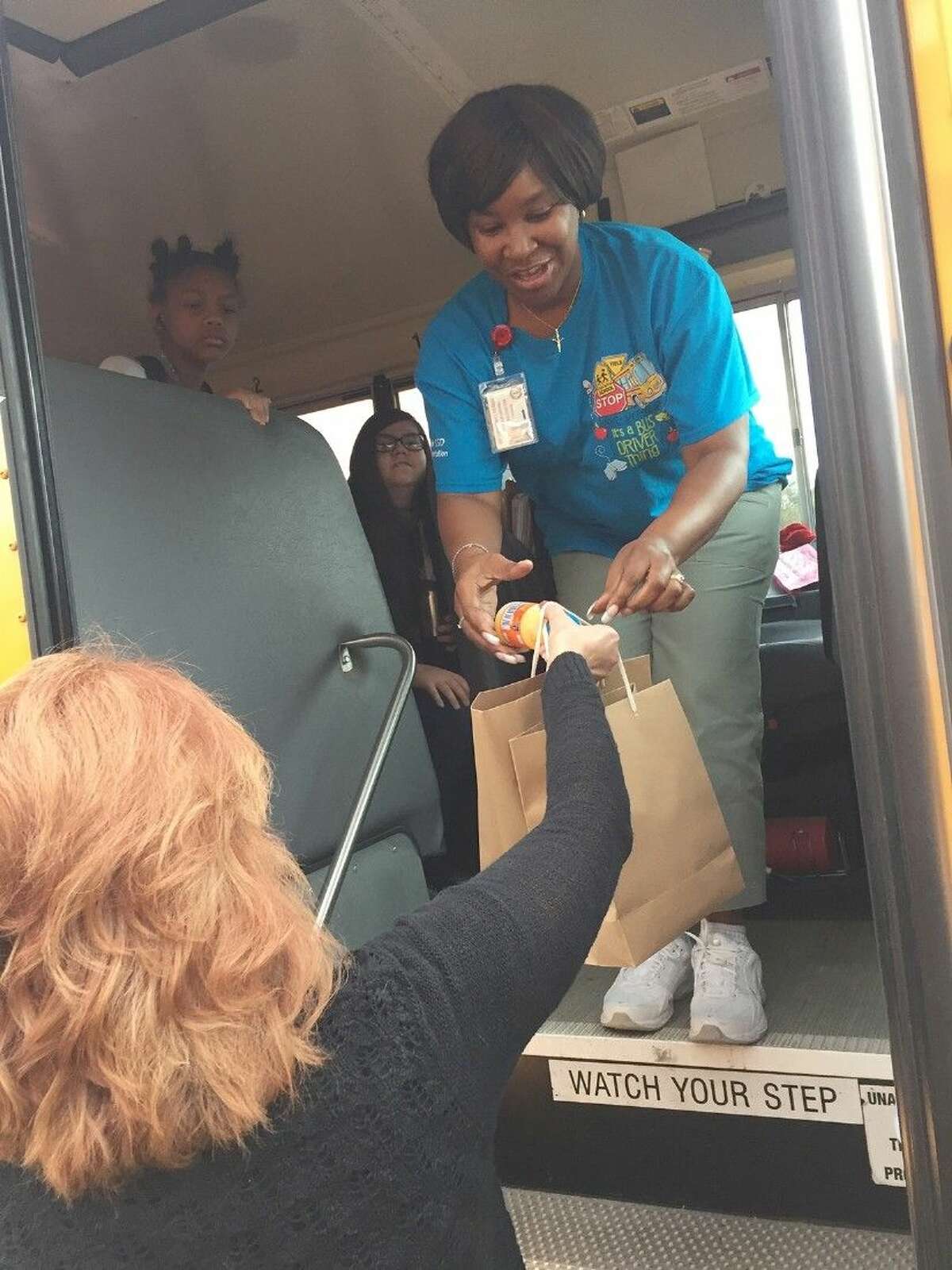 Labay MS staff show appreciation for bus drivers