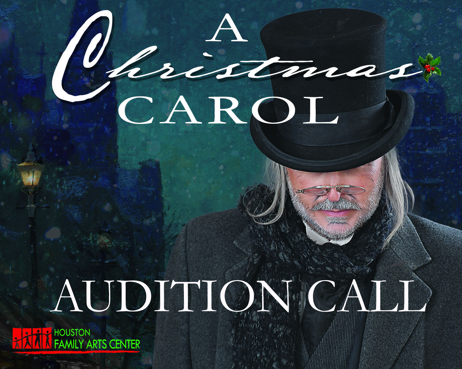 "A Christmas Carol" auditions Oct. 2 & 4 at Houston Family Arts Center