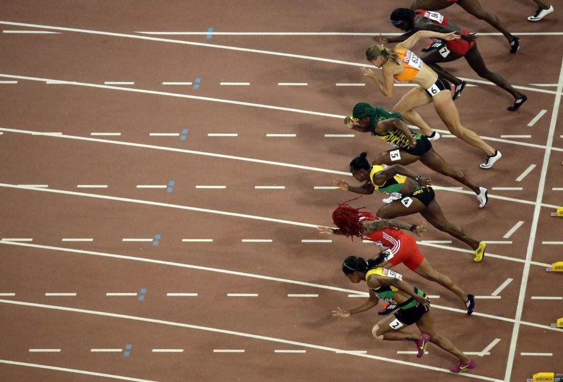 Fraser-Pryce captures her third 100-meter dash world title