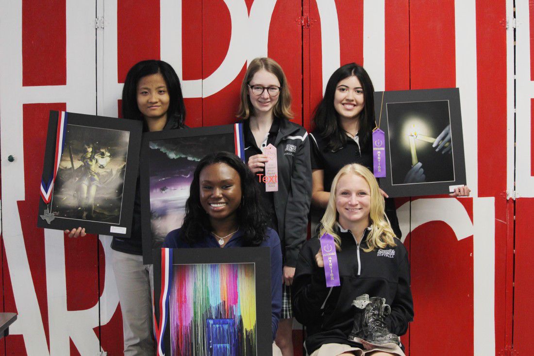 Lutheran South students at TAPPS State Art competition