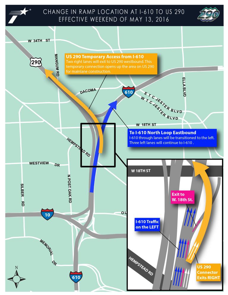 TRAFFIC: Changes coming to 610 and 290 interchange