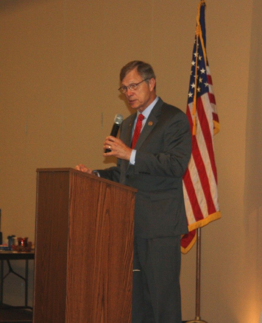 Babin addresses hot topics at chamber luncheon