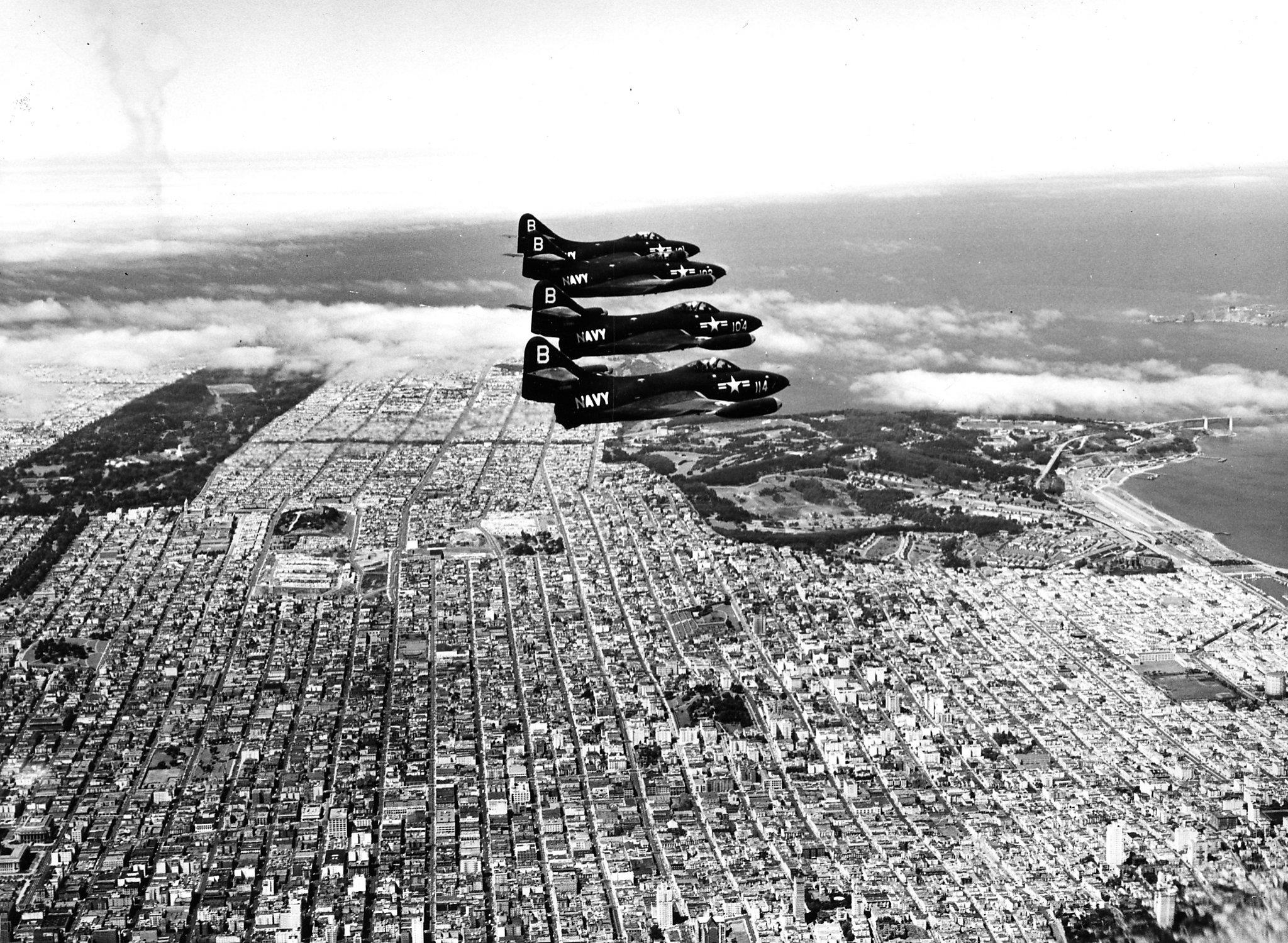 The 1950 Blue Angels flew over SF, into history