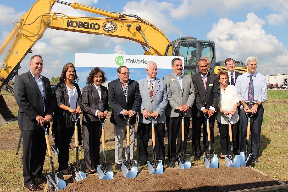 FloWorks breaks ground on 41-acres for warehouse and operations facility