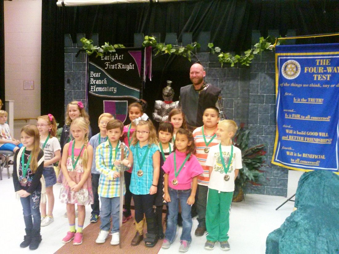 EarlyAct FirstKnight Ceremony honors responsible Bear Branch Elementary ...