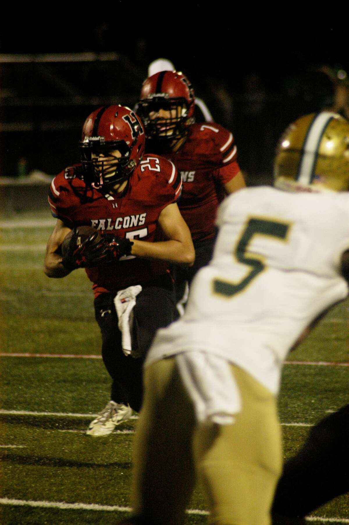 FOOTBALL: Huffman downs LCM, 45-35, advances to playoffs