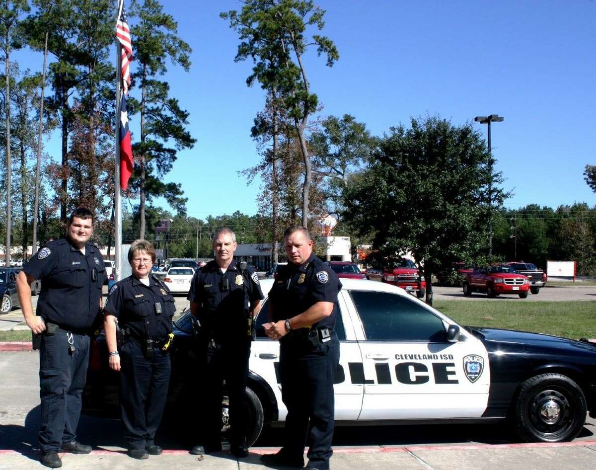 Cleveland ISD police officers deliver food to local families in need