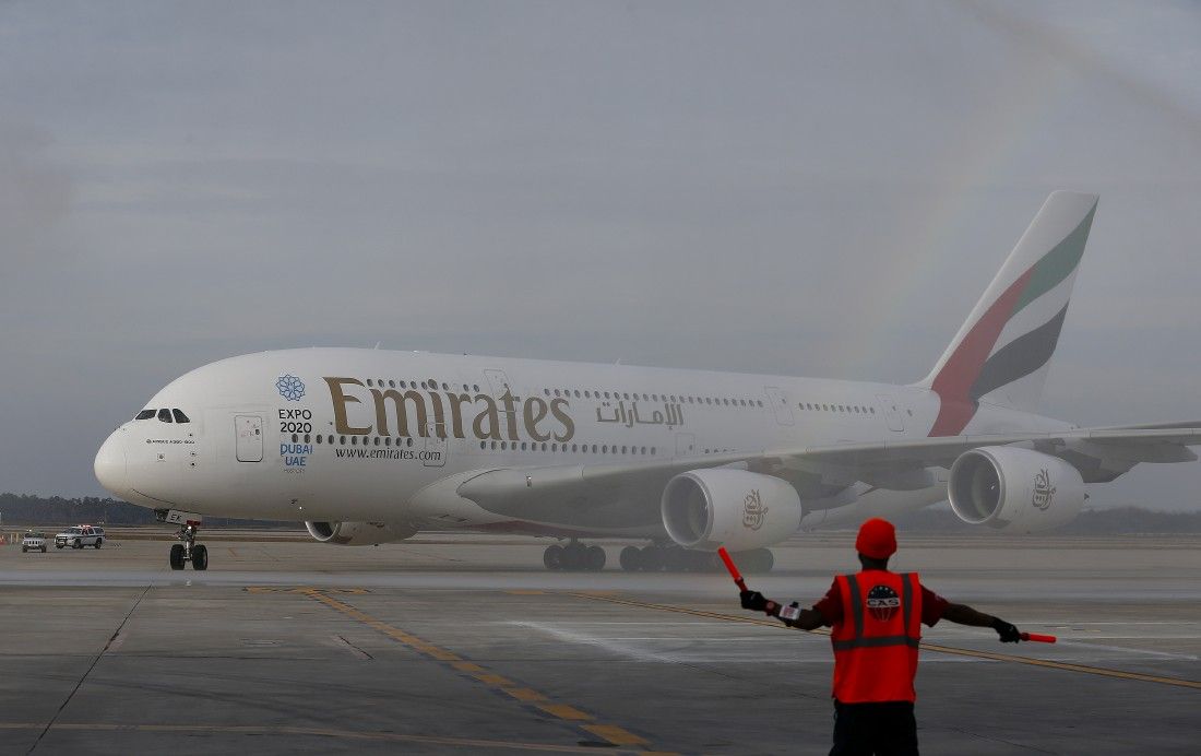 Emirates lands A380 aircraft in Houston