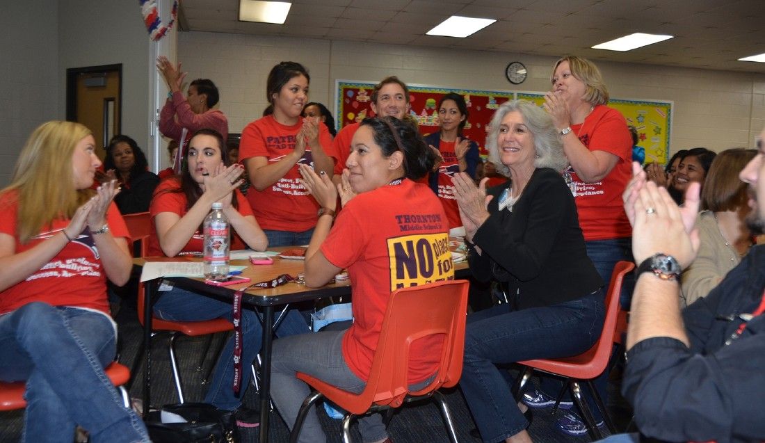 LSC Cy-Fair and Thornton Middle School form Adopt-a-School partnership