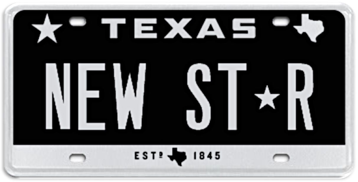 There’s a new star on Texas license plates