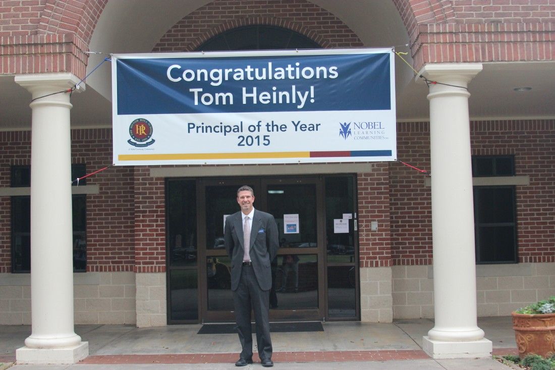 Heinly recognized as principal of the year