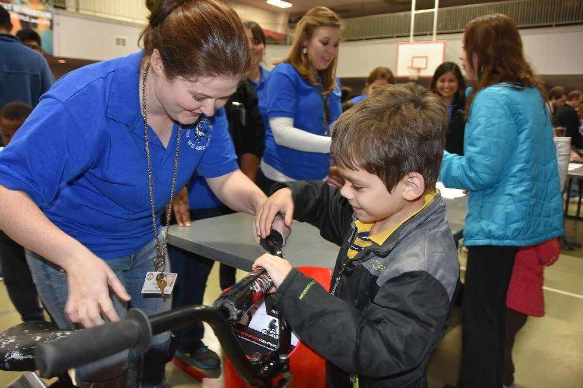 Bane Elementary, Faith Assembly celebrate bicycle giveaway