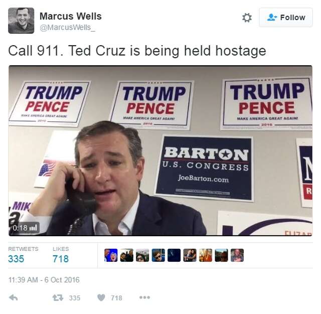 Social media ridicules Ted Cruz after he calls voters for Trump