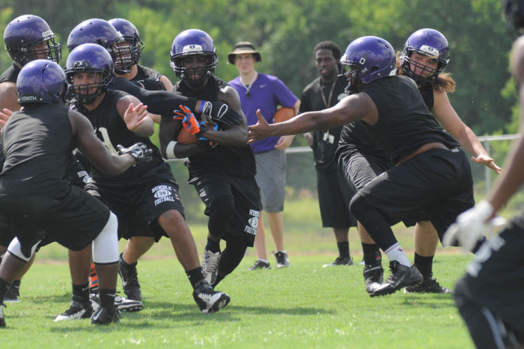 FOOTBALL: Humble welcomes first practice of season