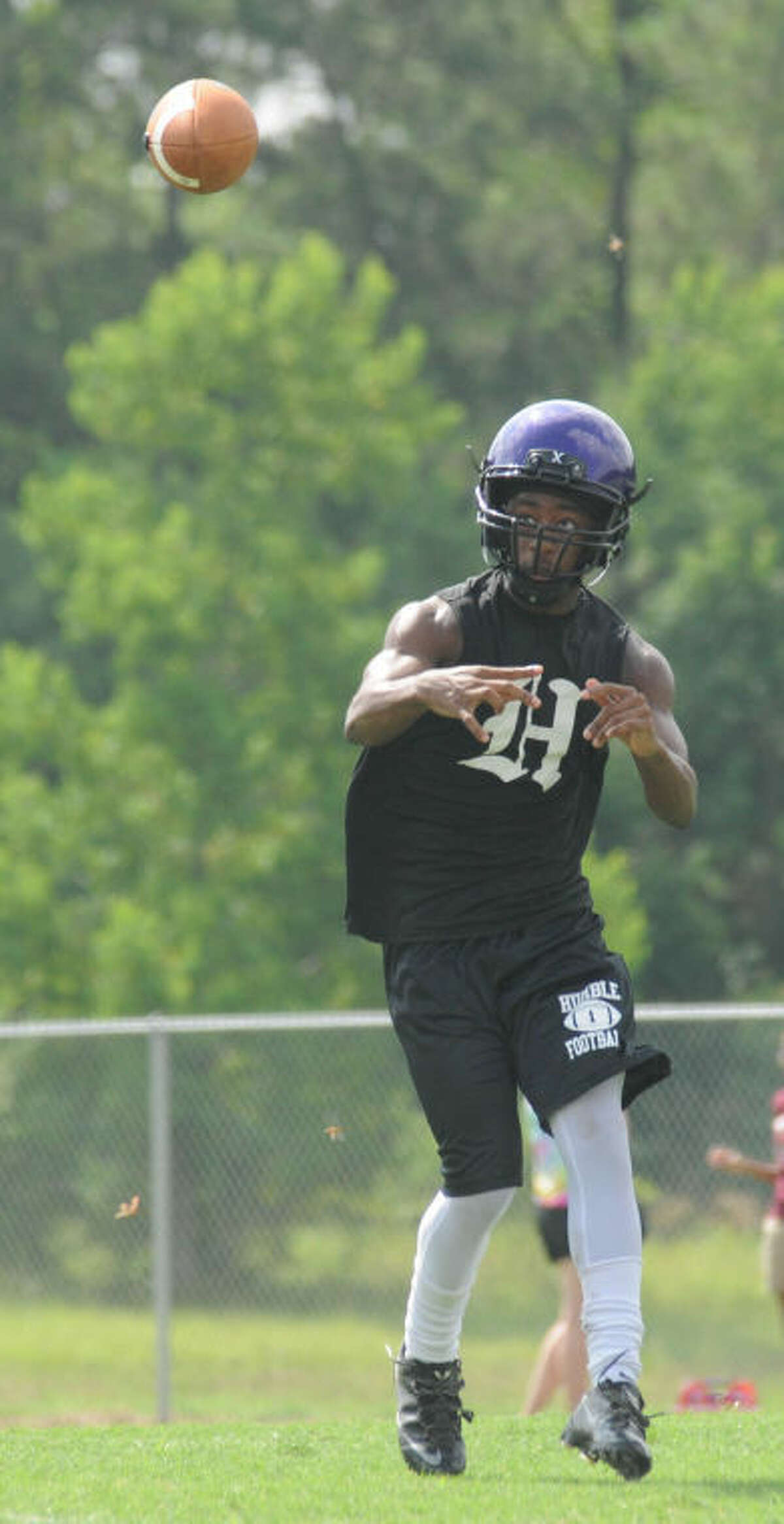 FOOTBALL: Humble welcomes first practice of season