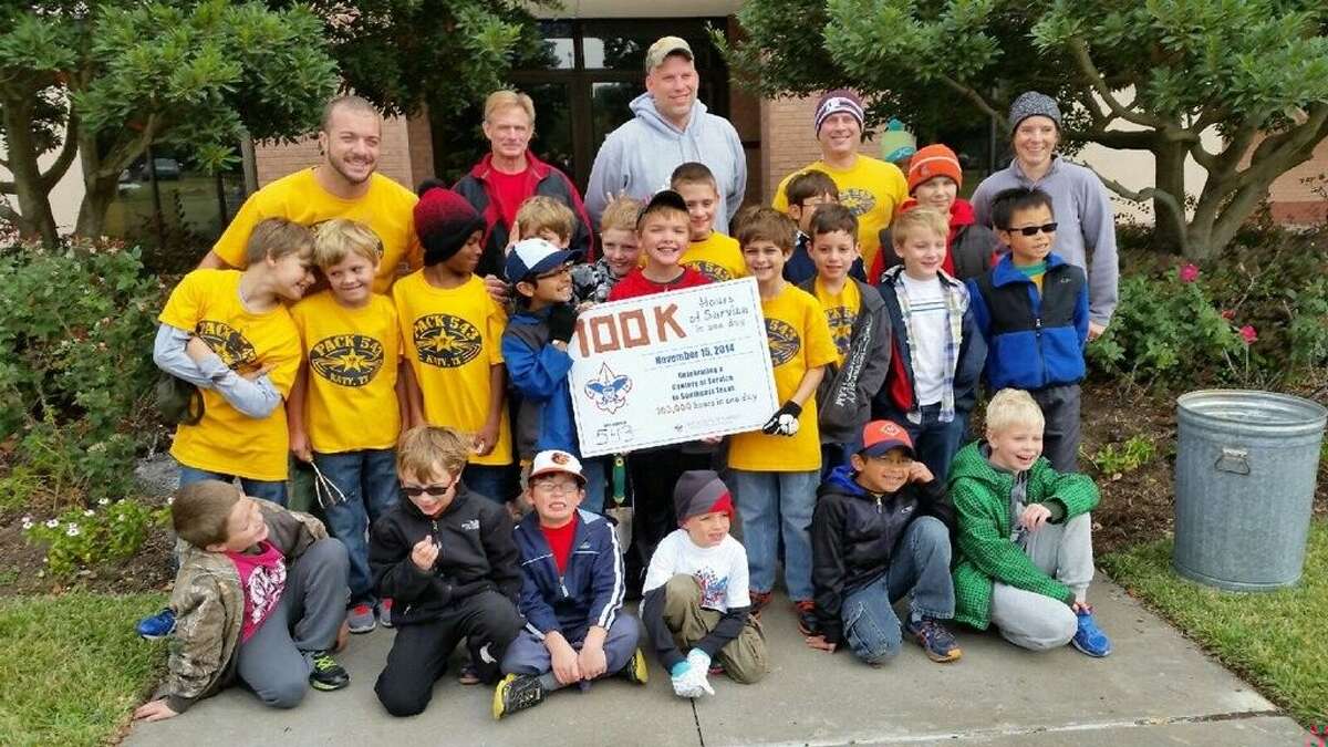 Exley Elementary Cub Scouts take part in Sam Houston BSA centennial day ...
