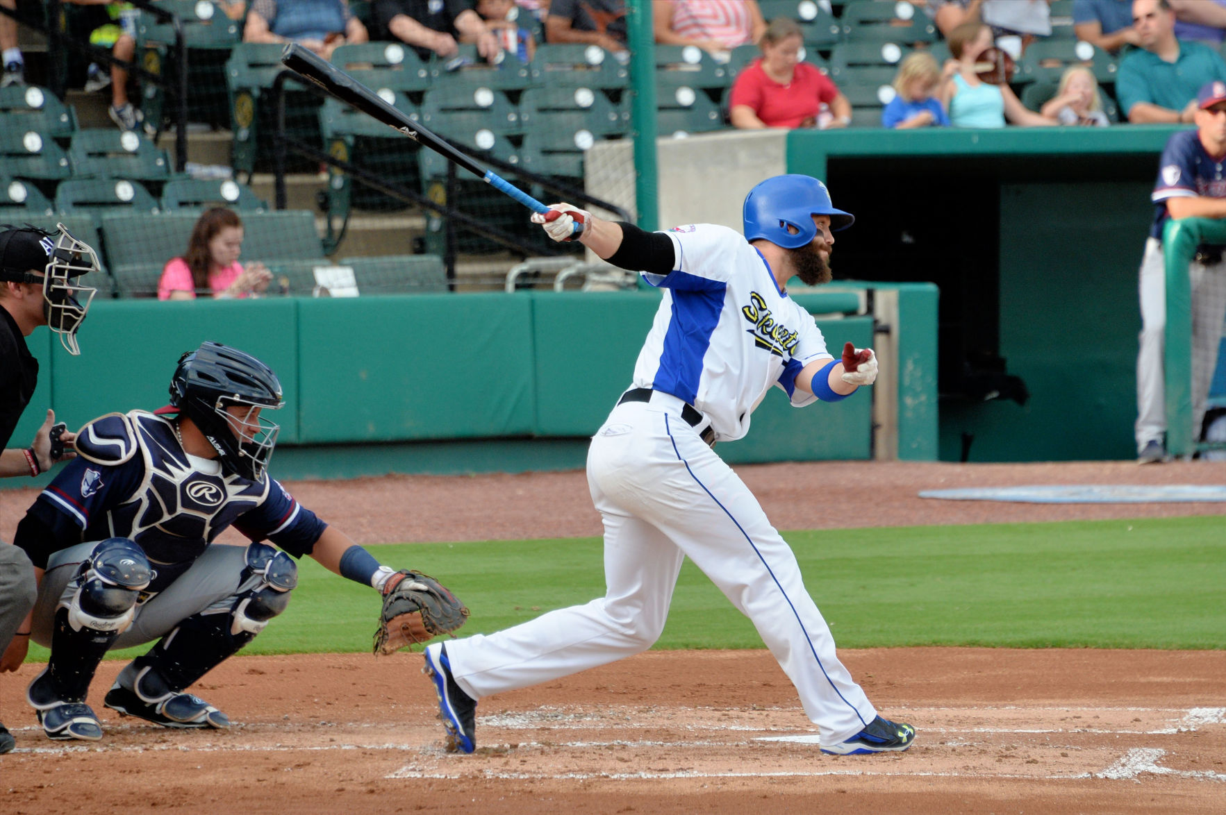 Skeeters use seven-run rally for two-game lead in division series
