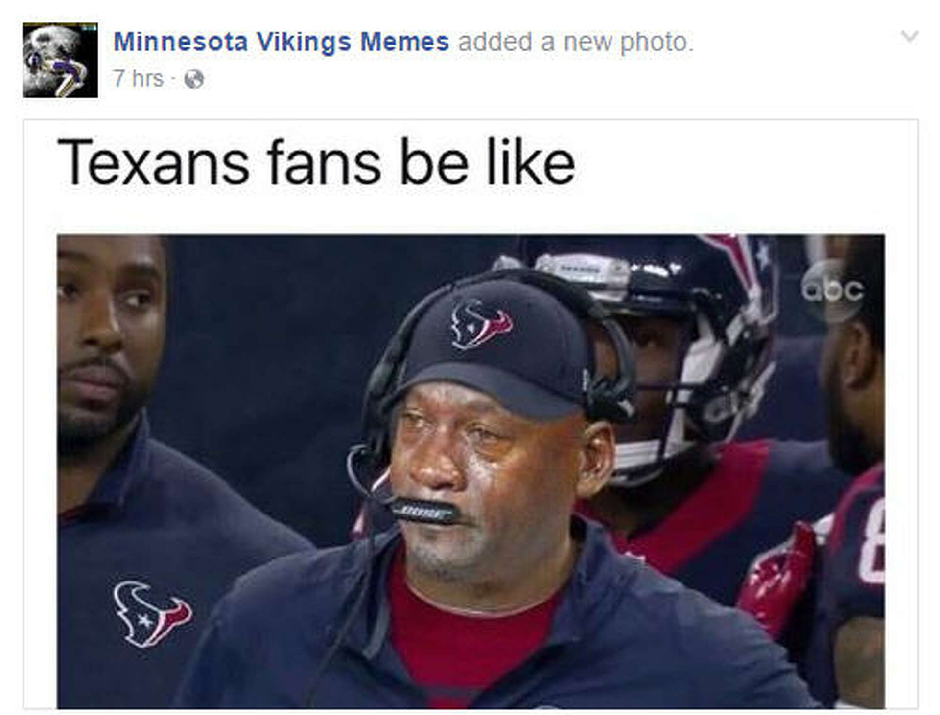 Memes mock the Texans, celebrate the Cowboys