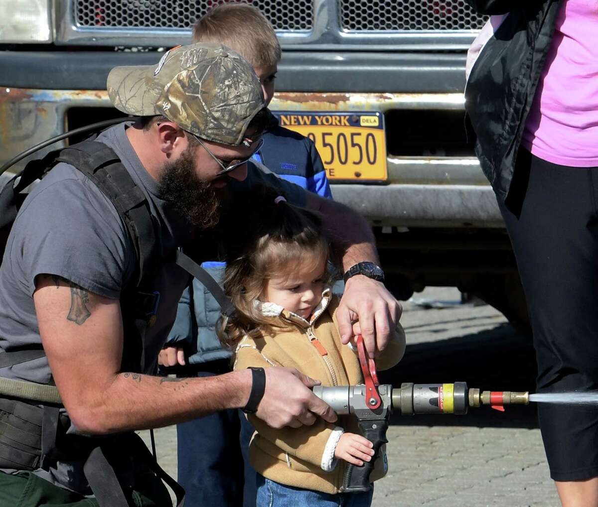 Photos: Fire training with cuddly bear