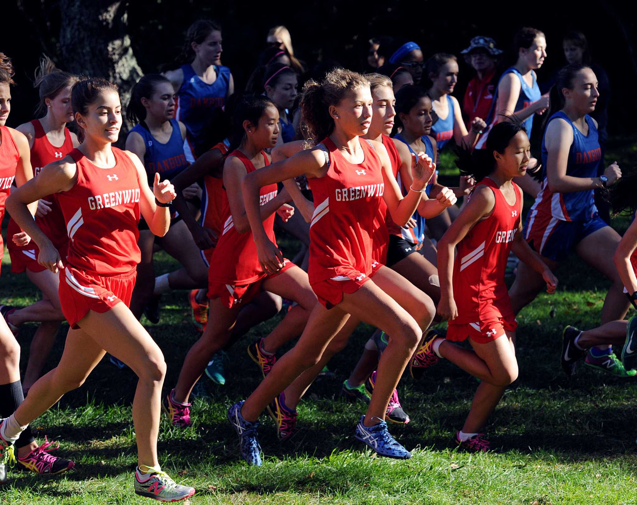 Greenwich girls cross country team sweeps in final home meet