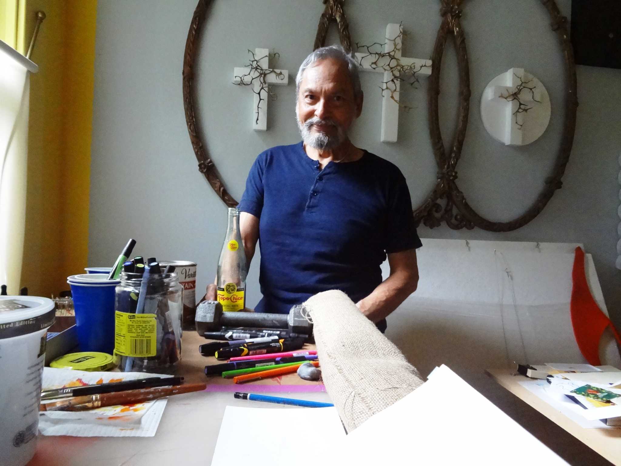 San Antonio artist Jesse Amado’s home is a personal gallery