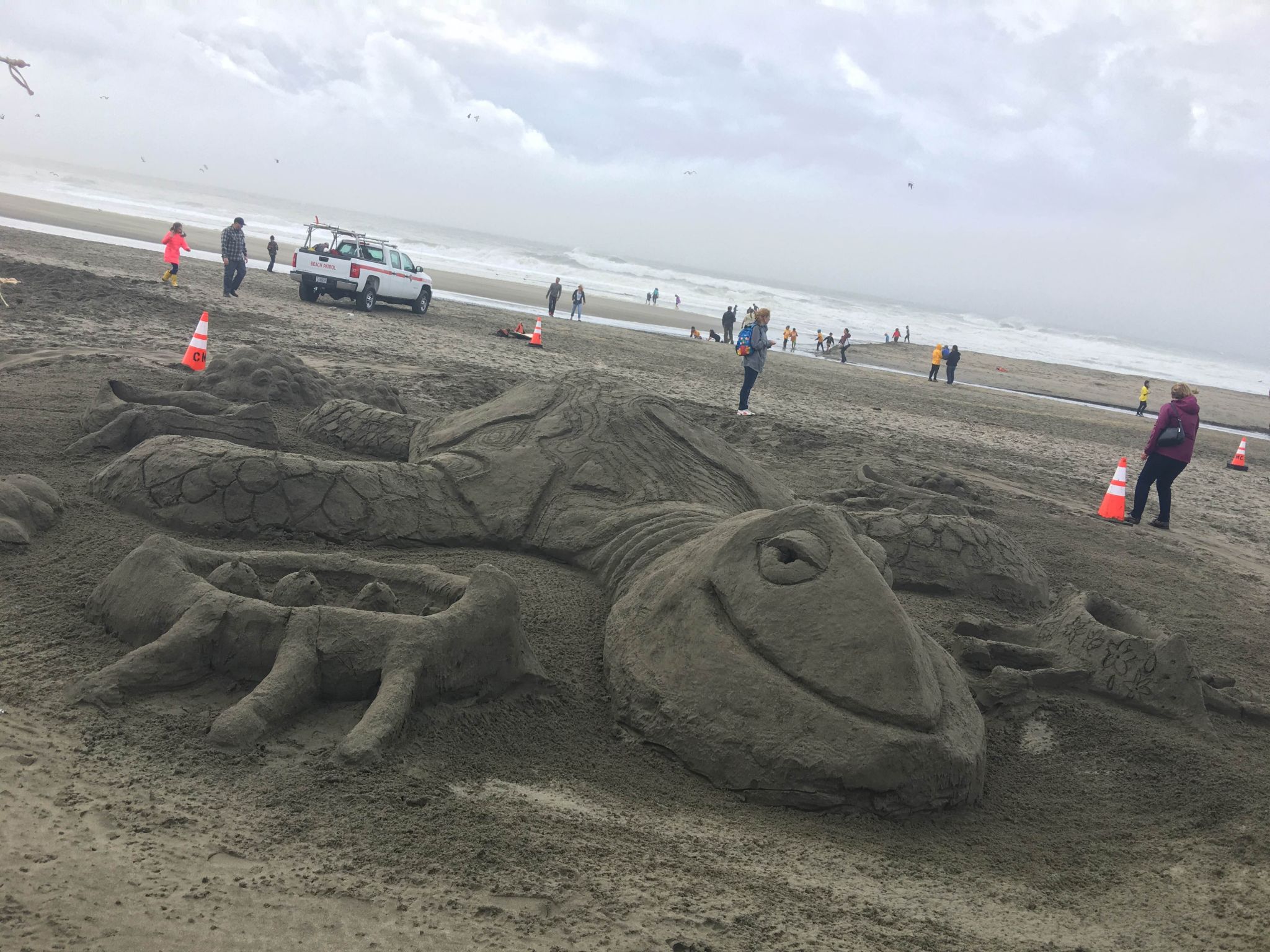 Massive sandcastles make a splash at annual Ocean Beach competition