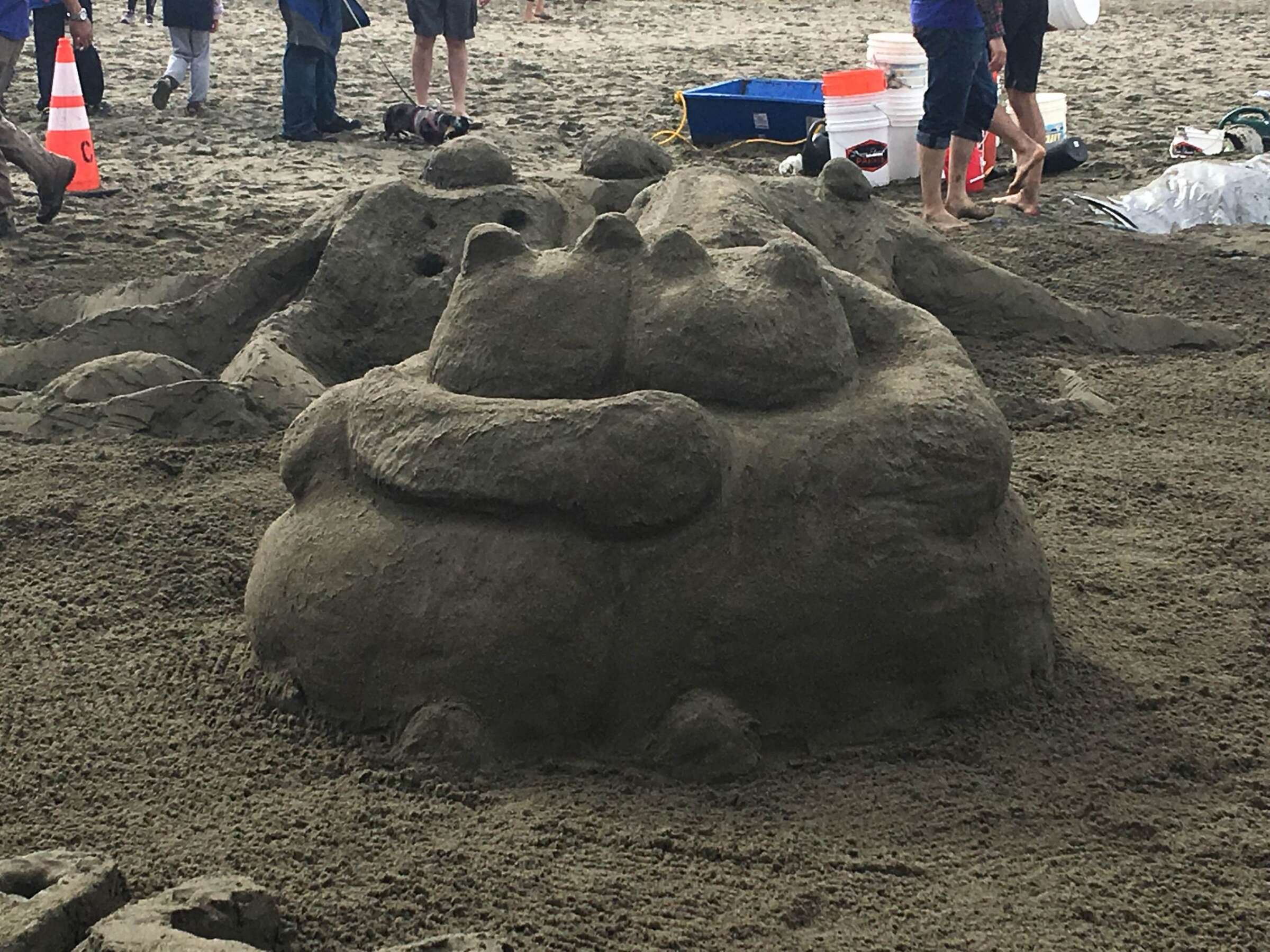 Massive sandcastles make a splash at annual Ocean Beach competition