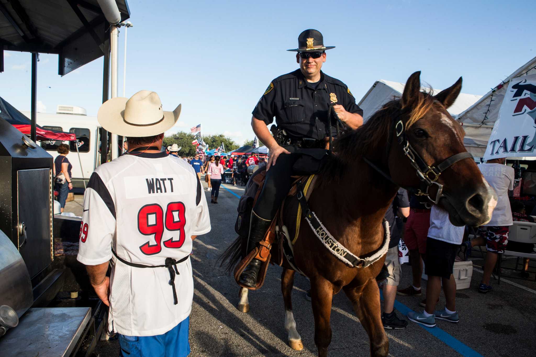 Houston-area cities with the most cops by population