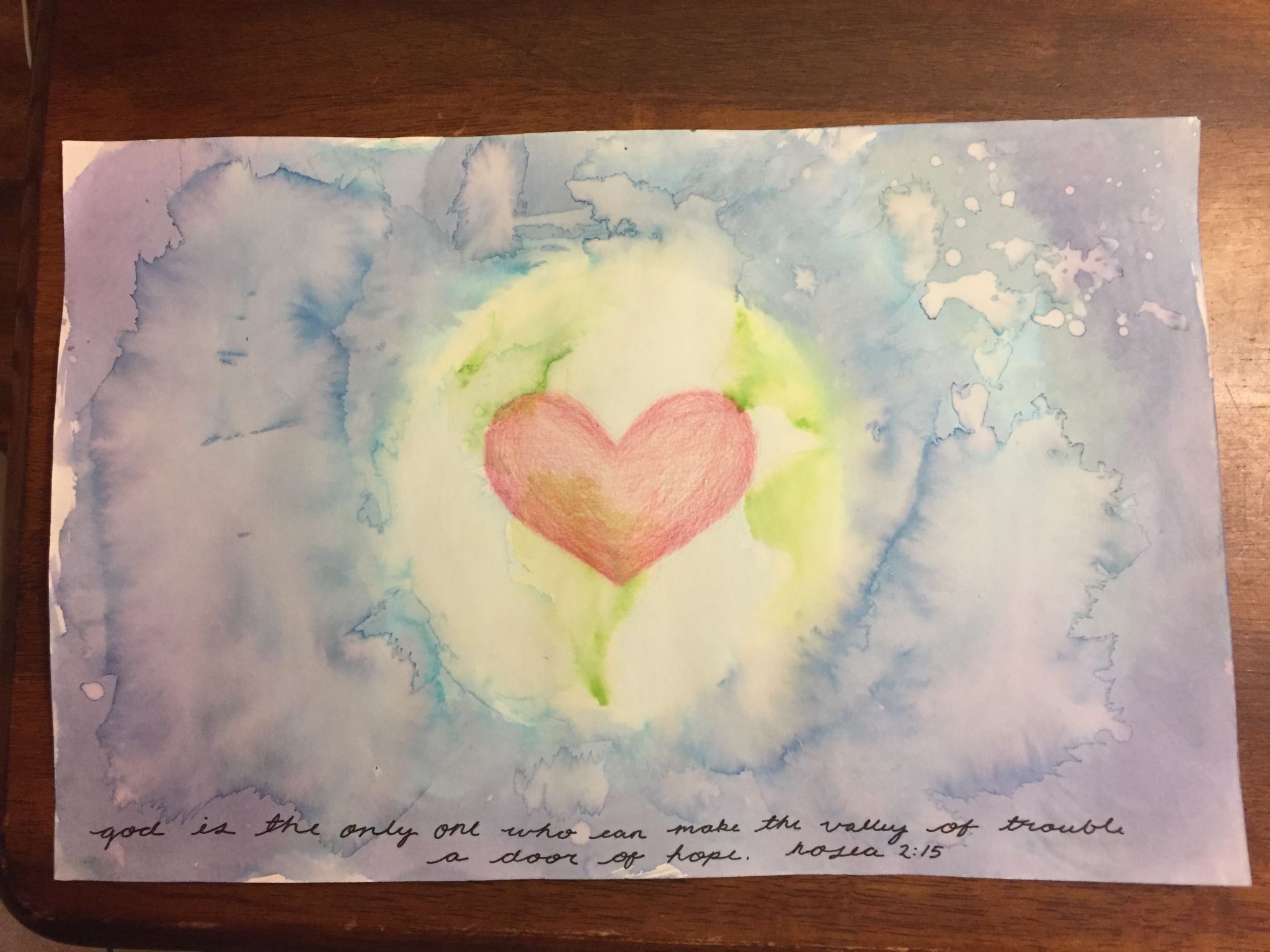 Students’ artwork depicts what hope means