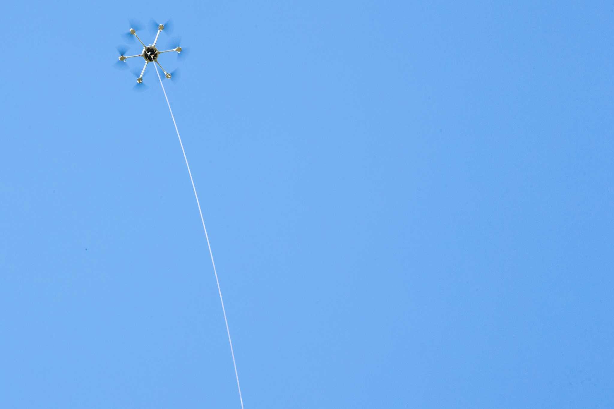 Tethered drone technology debuts at Houston Spaceport