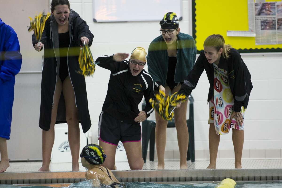 Dow vs Midland swim meet