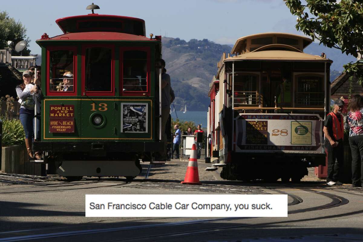 The best bad reviews of San Francisco's mobile landmark, the cable cars