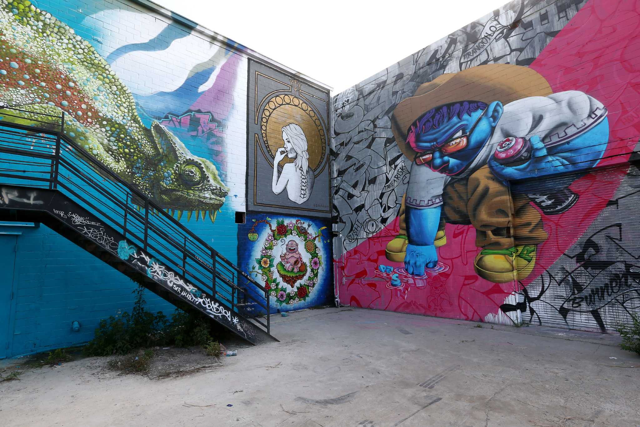 Street artists give city landscape a fresh look during mural festival