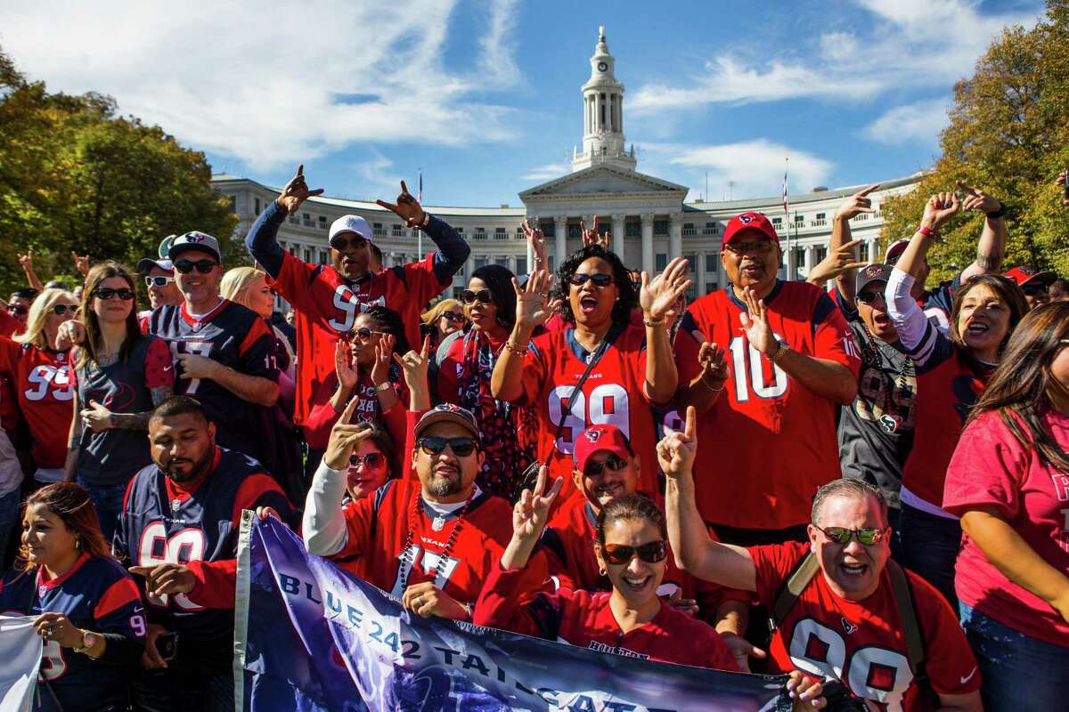 Houston Texans fans invade Denver