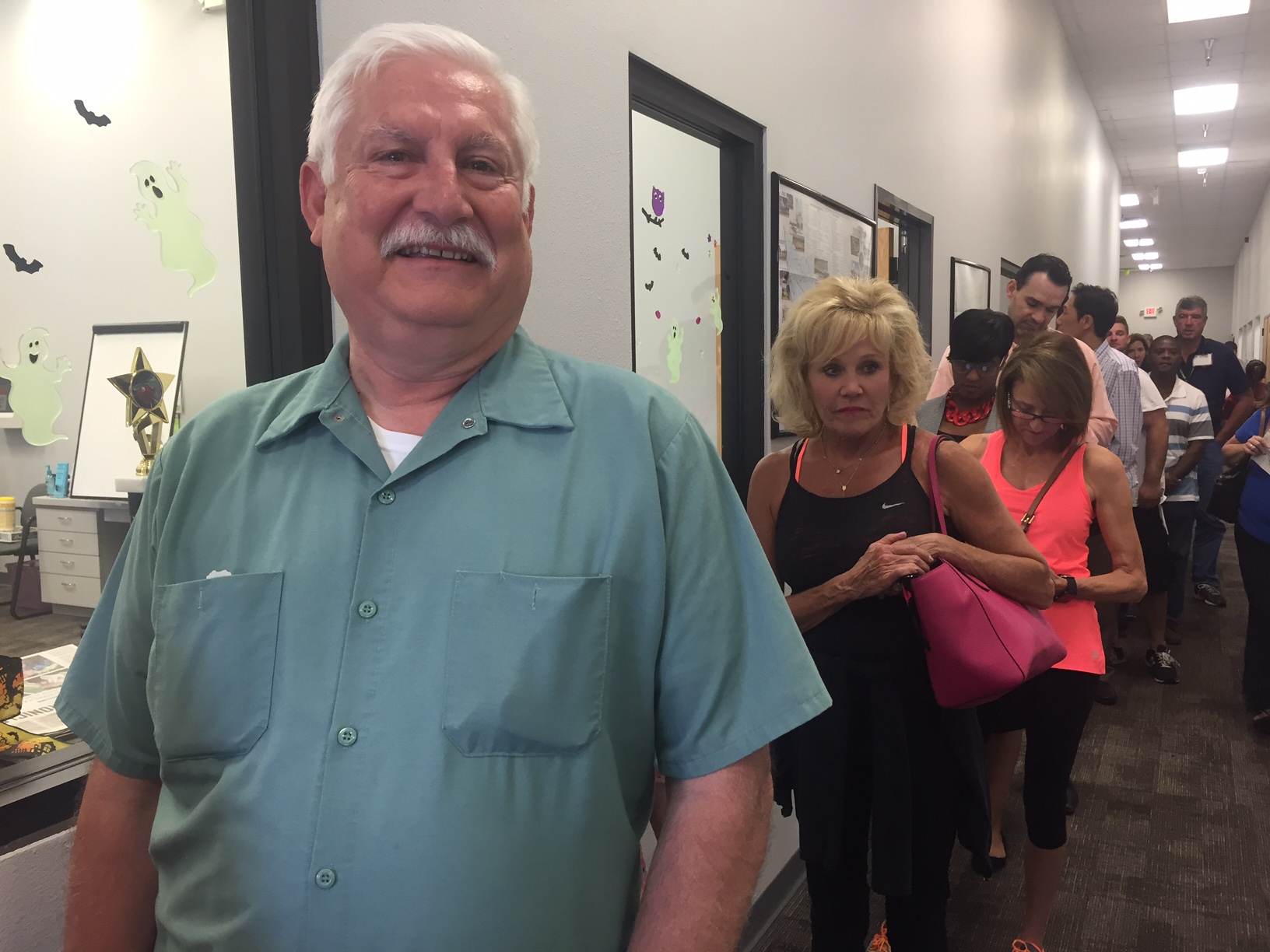 Harris County voters on day one of early voting