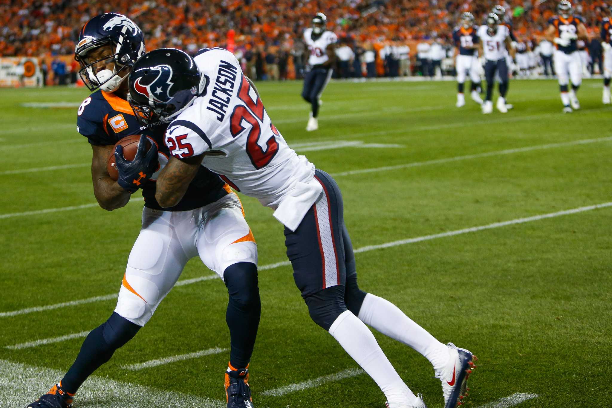 Texans cornerback Kareem Jackson 'battled' against Broncos