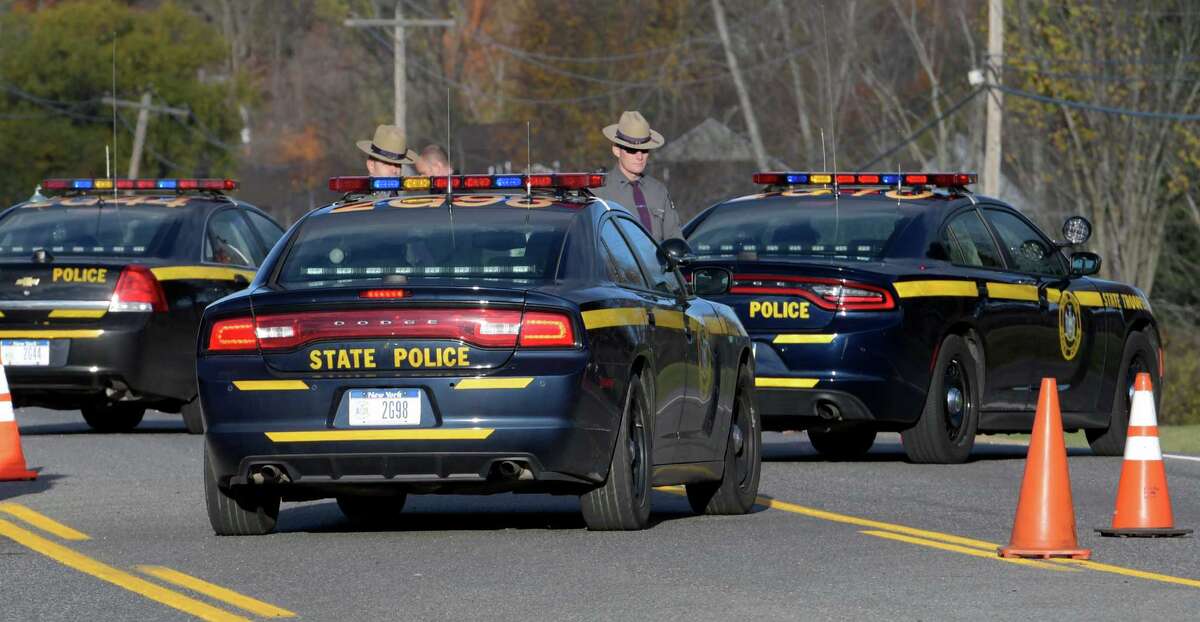 Trooper dies after being hit by car in Wilton