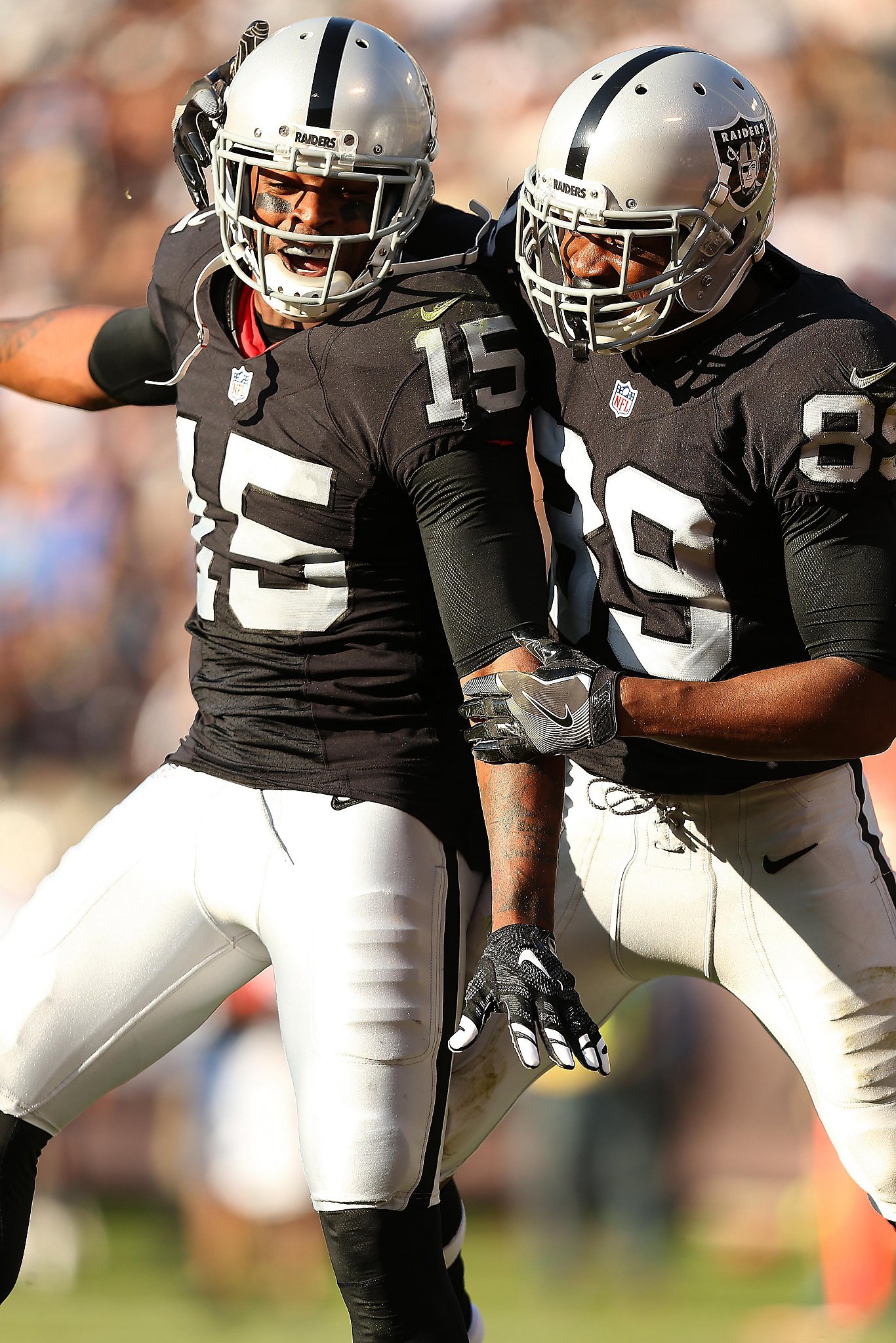 Raiders’ Amari Cooper, Michael Crabtree make for potent tandem